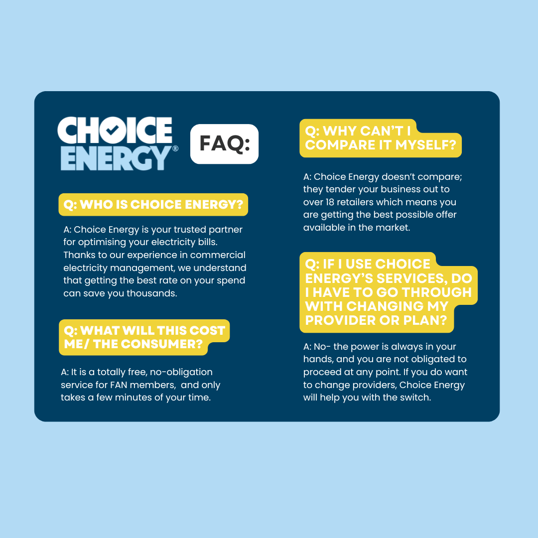 FAN Partner Offer - Choice Energy - Food and Agribusiness Network (FAN)
